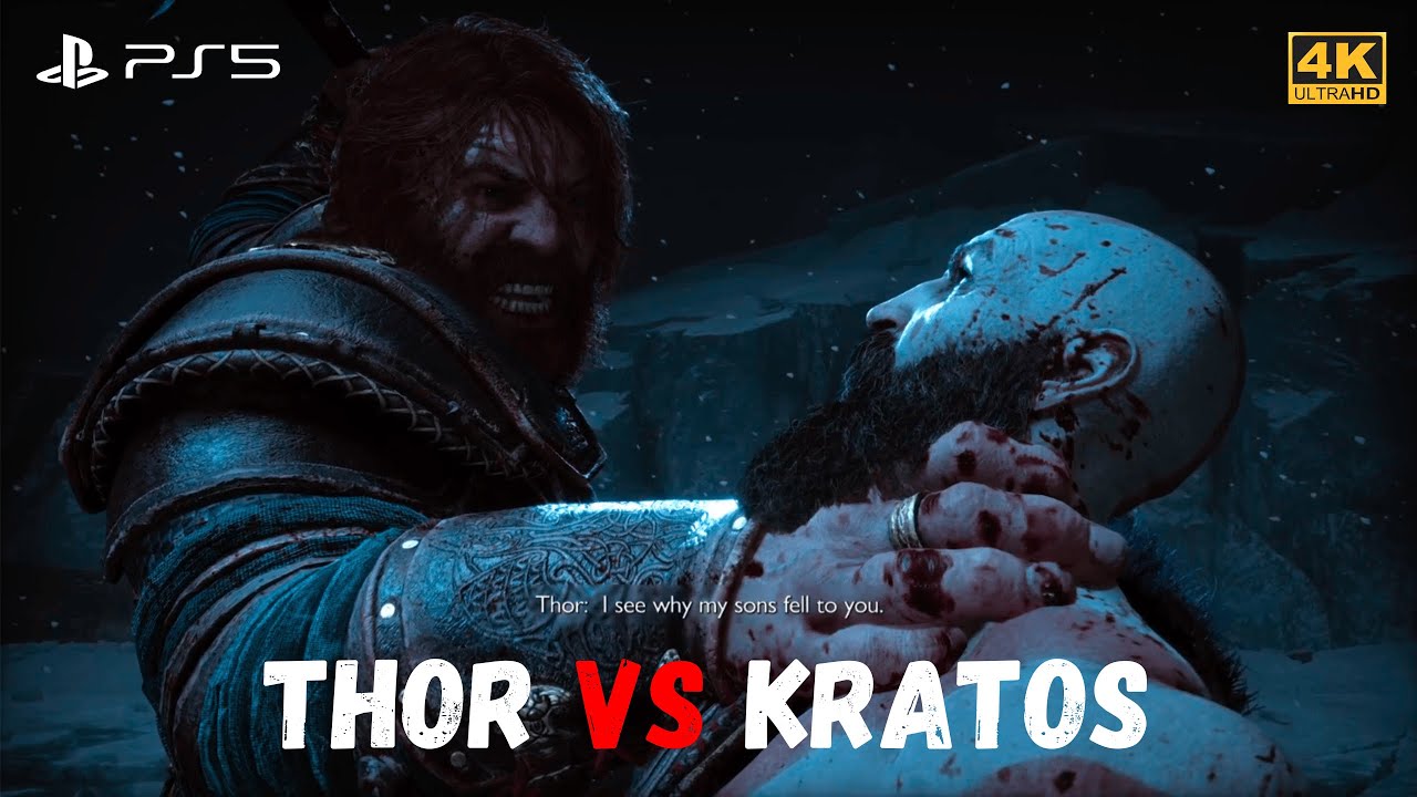 The Ultimate clash of gods Thor vs Kratos | GOD OF WAR RAGNAROK | 4K ...