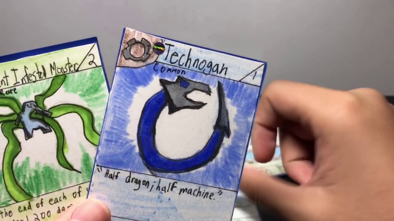 Homemade tcg: New Type of Card! (Dimension Battles) - YouTube