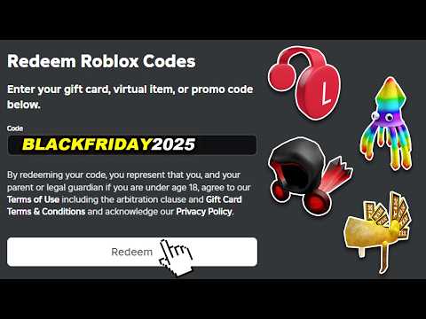 ALL BLACK FRIDAY 2025 Roblox Promo Codes For ROBLOX Items & UGC LIMITEDS 2025 (UPDATED)