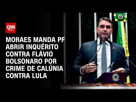 Crime de calúnia contra Lula: Moraes manda PF abrir inquérito contra Flávio Bolsonaro