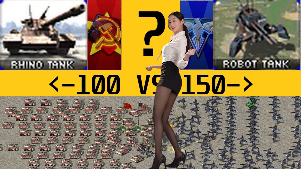 Rhino Tank VS Robot Tank - Red Alert 2 (Girls) - YouTube