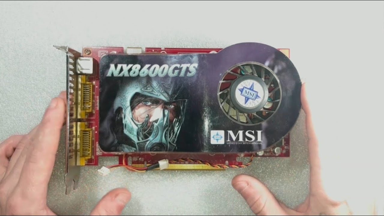 NX8600GTS Cool lil graphics card - YouTube