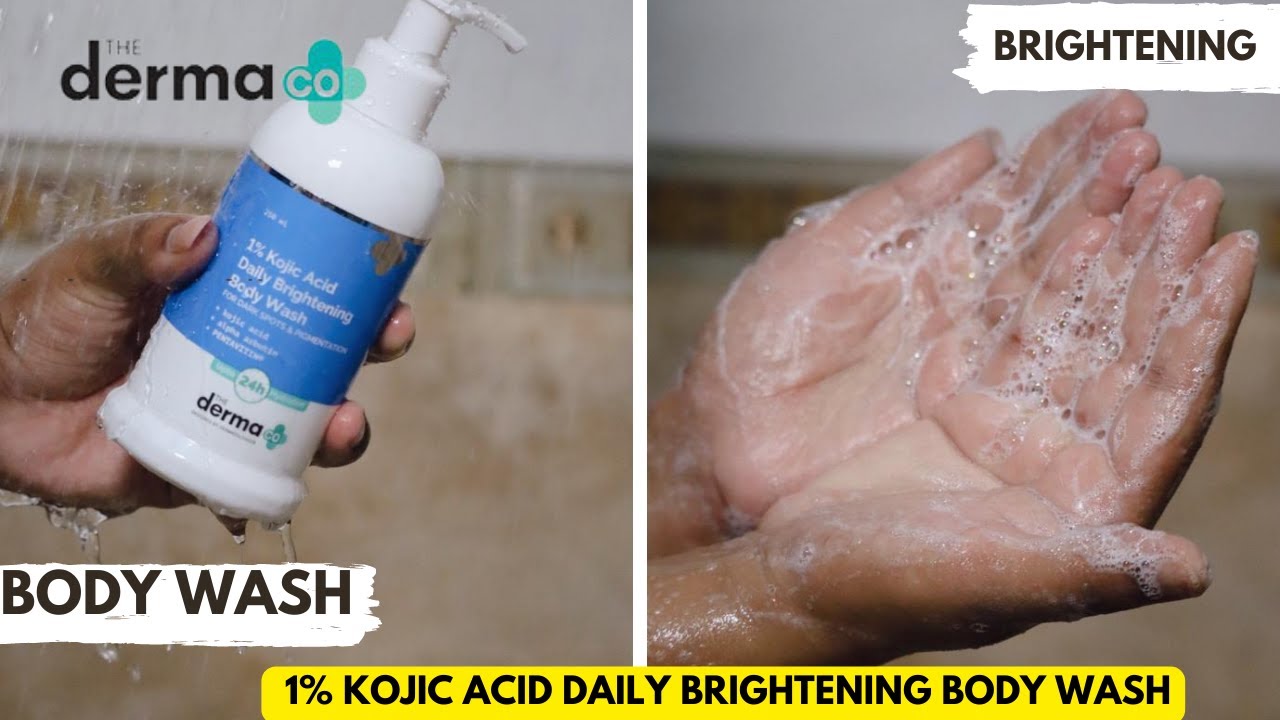 The Derma Co 1% Kojic Acid Body Wash | It lightens the dark spots ...