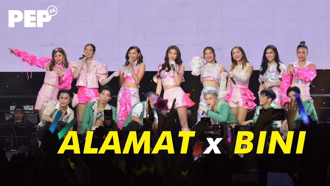 Alamat and BINI perform a mash-up of their songs "KBYE" and "NA NA NA ...