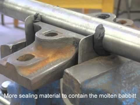 Pouring Babbitt Bearings - YouTube