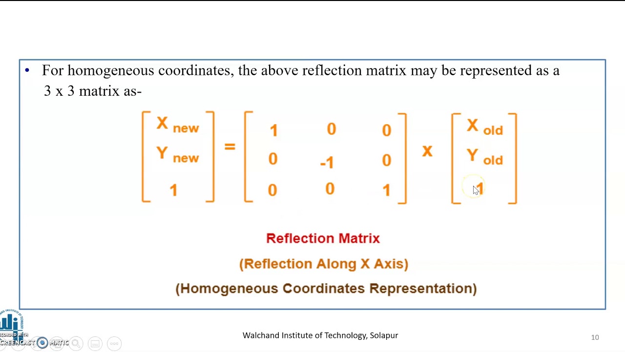 2D Refelection in Computer Graphics - YouTube