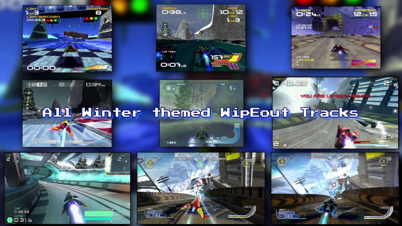 WipEout - All Winter themed Tracks - YouTube