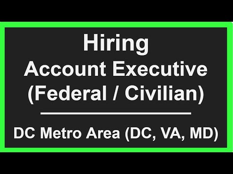 Hiring Account Executive for Federal Accounts (Civilian Agencies) - in ...