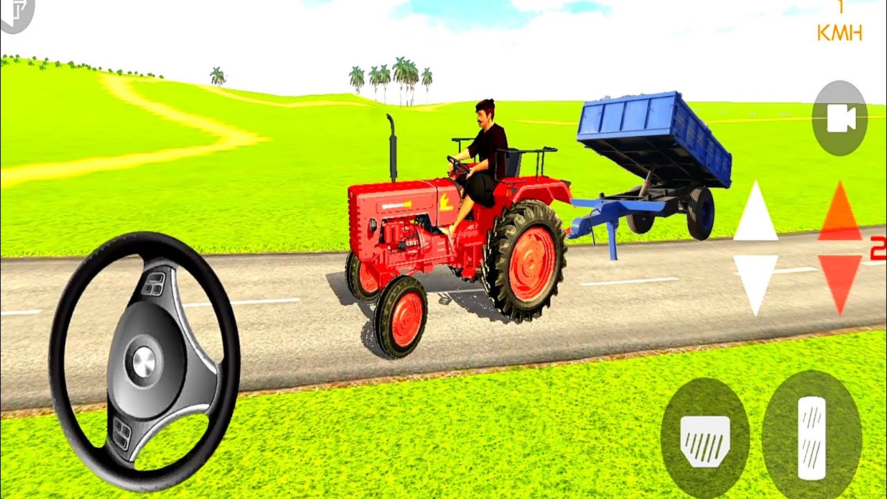 Indian tractor driving 3d || game play video android tractor driving ...