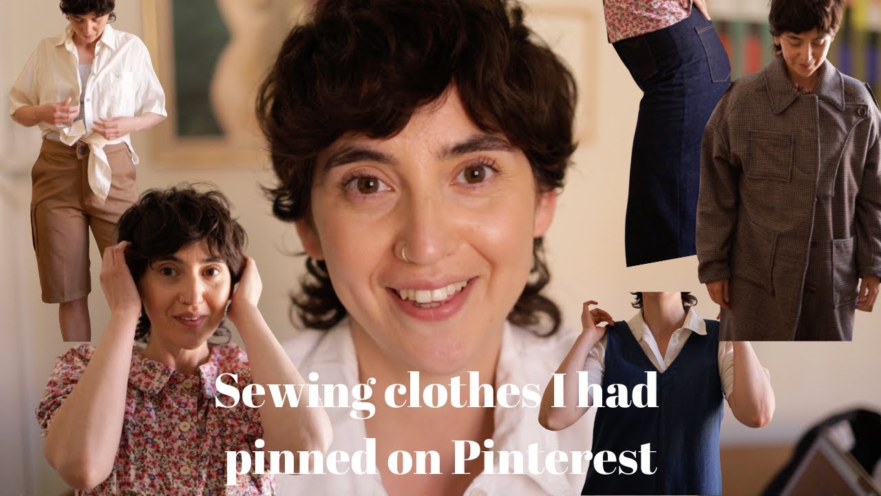 Sewing clothes from Pinterest! Reset my wardrobe part 3 - YouTube