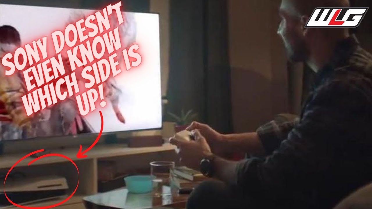 Silly Sony puts Its Own Console Upside Down in New AD! - YouTube