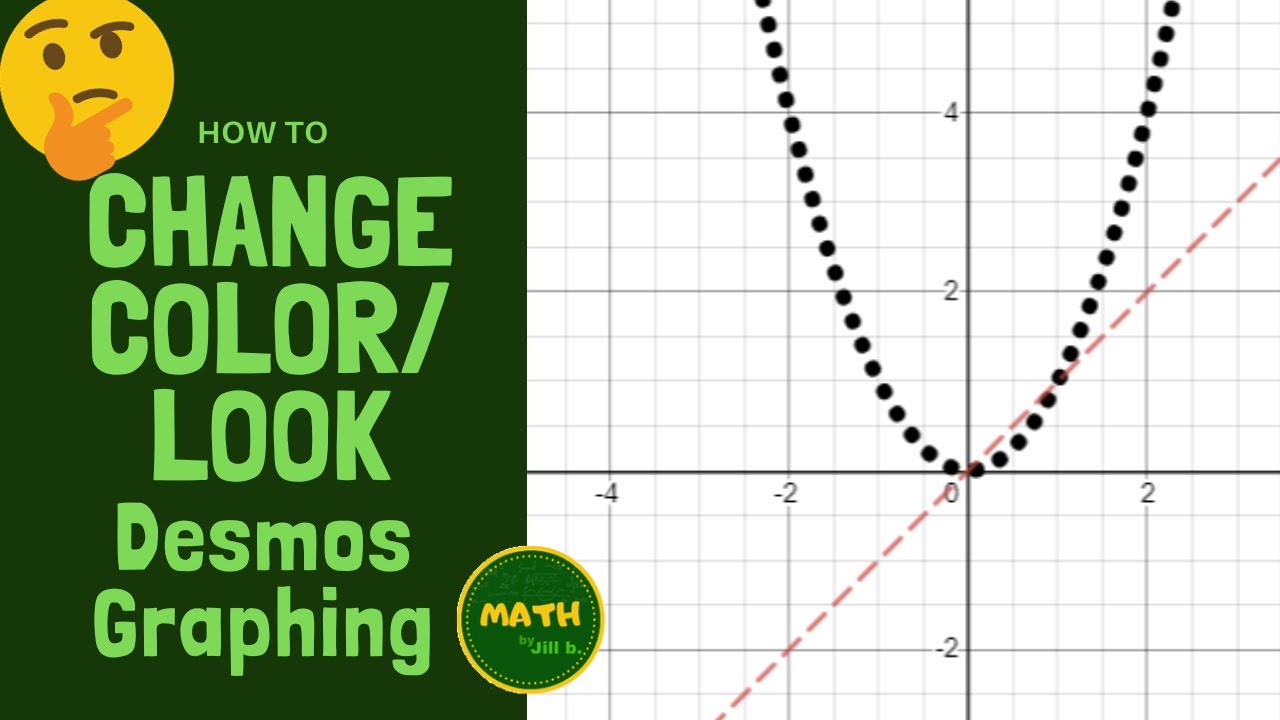 How to Change the Color and Look of Functions in Desmos #Shorts - YouTube