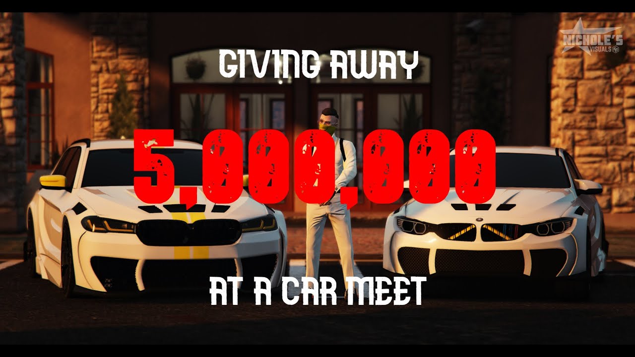 GIVING AWAY £5,000,000 AT A CAR MEET | GTA 5 RP | CMG - YouTube