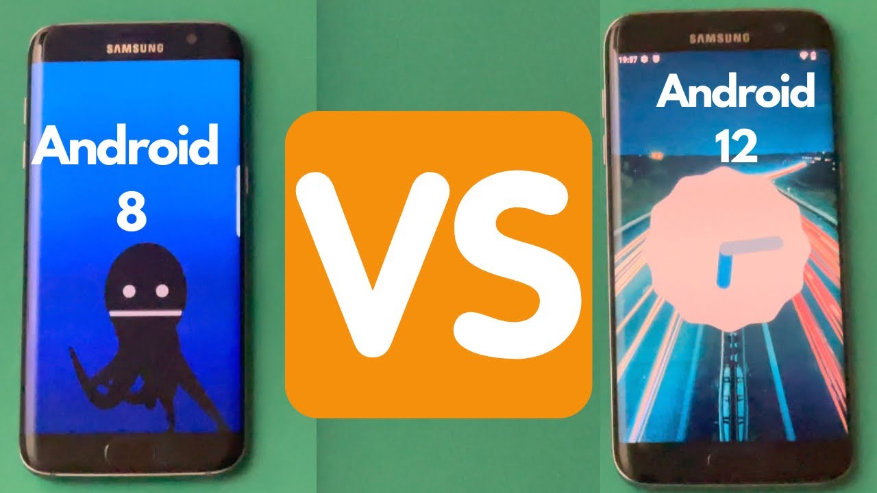 Android 12 VS Android 8 Speed Test Samsung Galaxy S7 Edge-Custom rom vs ...