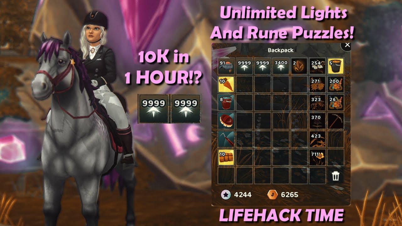 UNLIMITED LIGHTS & RUNE PUZZLES LIFEHACK! | STAR STABLE ONLINE - YouTube