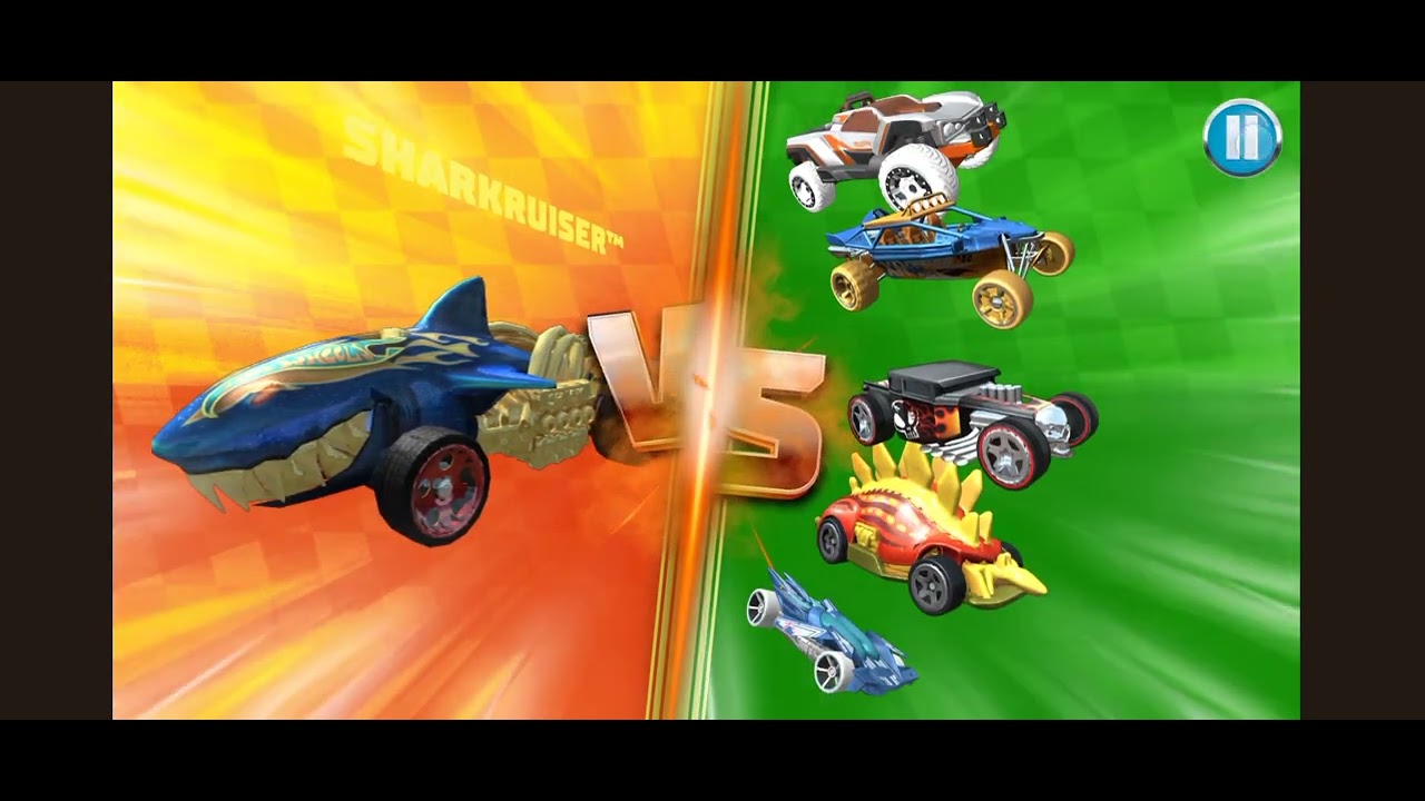 hotwheels unlimited 5 shark cruiser race - YouTube