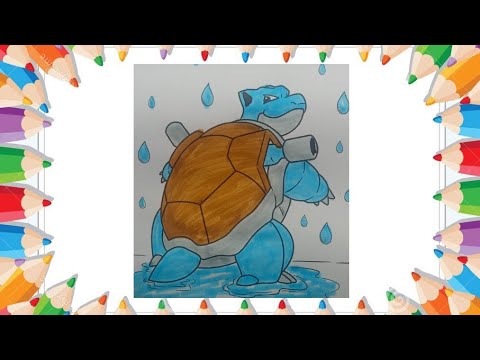 Blastoise, "Pokémon" teach kids how to learn and discover colors - YouTube