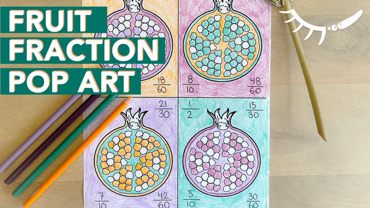 Math + POP ART: Simplifying Fraction Worksheet Instructions - YouTube