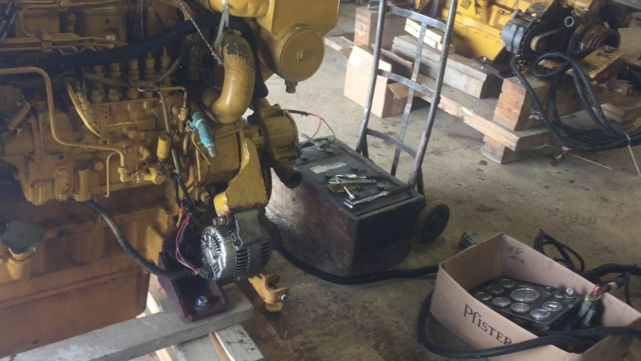 John Deere 6081 marine 330 hp engine - YouTube