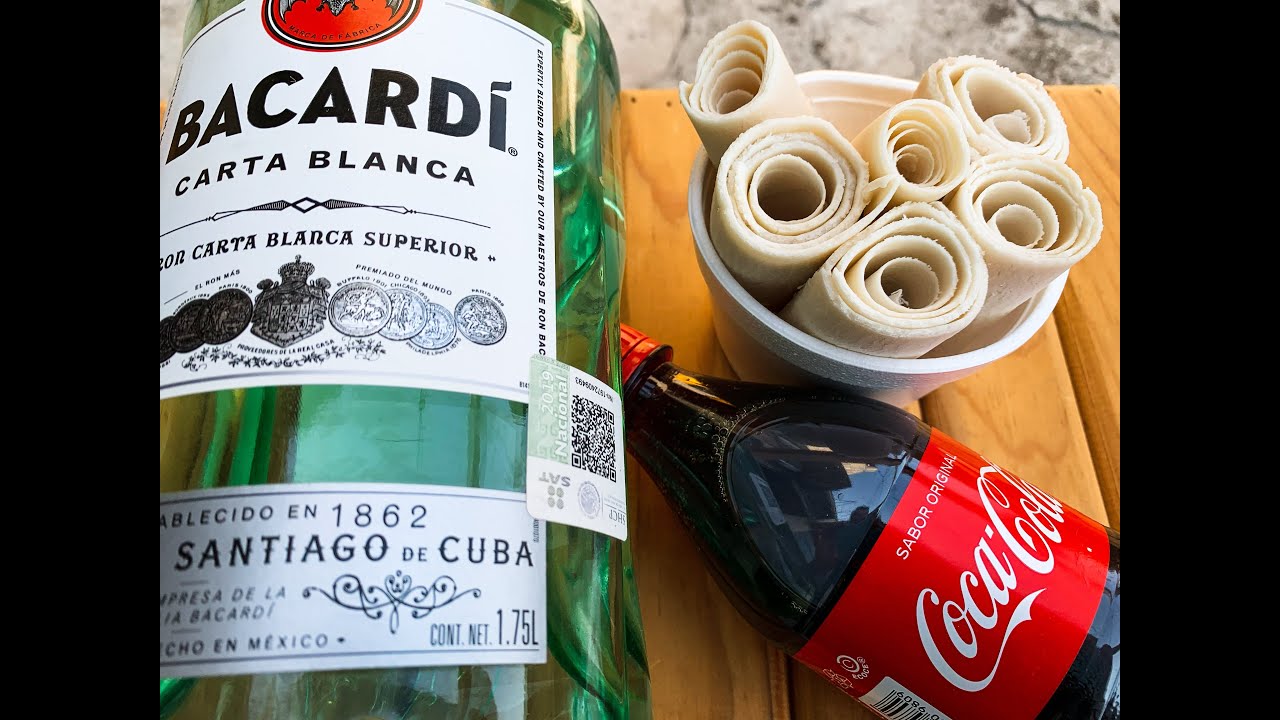 Helado de Ron blanco y Coca Cola (Cuba libre). Ice Cream Rolls. art ...