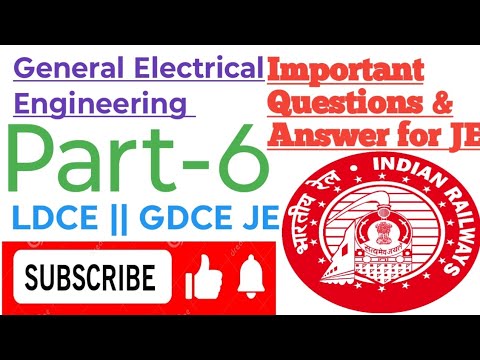 General Electrical Engineering Questions and Answer @KalyanRailway#exam #gdce #ldce #tech - YouTube