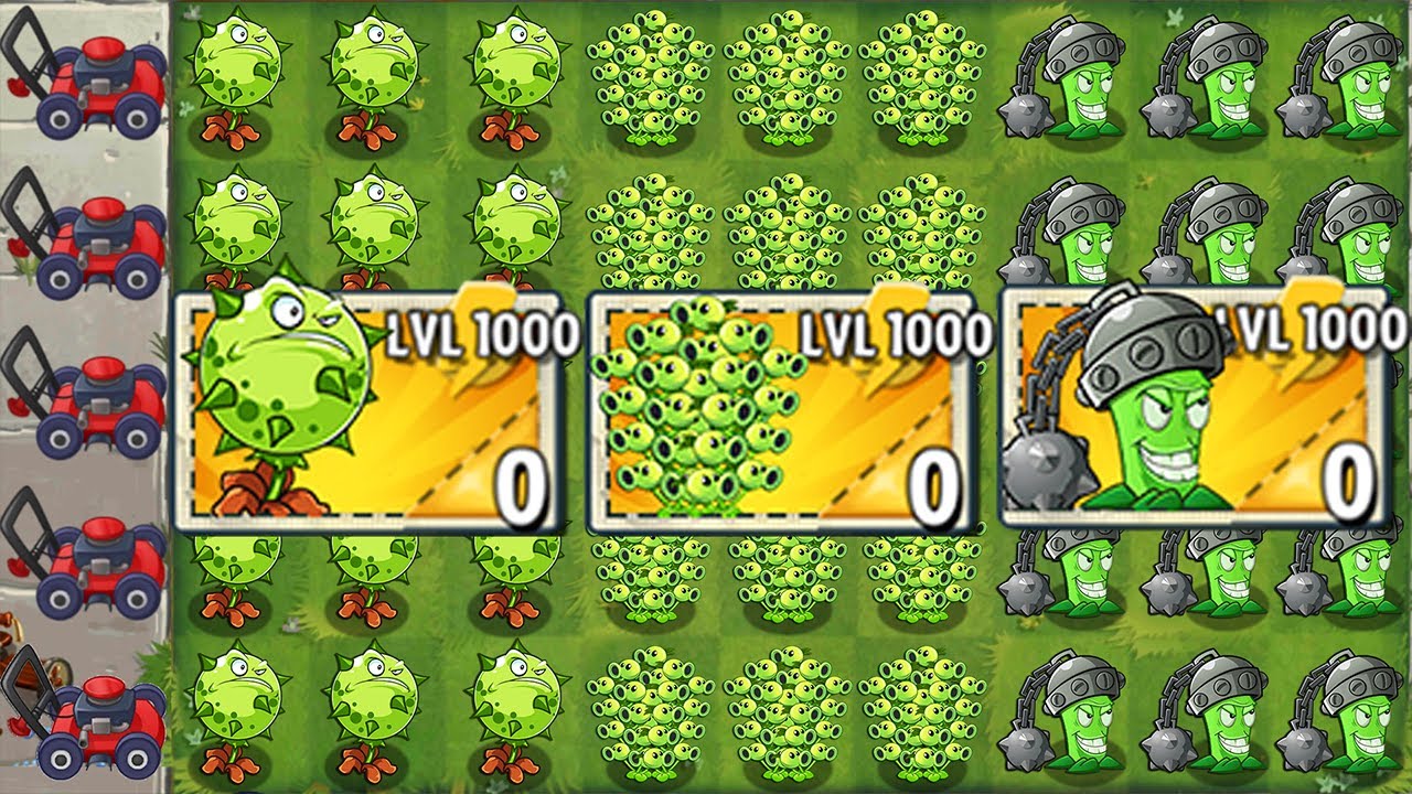 PvZ 2 All Premium Plants LEVEL 1000 Power-Up! in Plants vs Zombies 2 ...