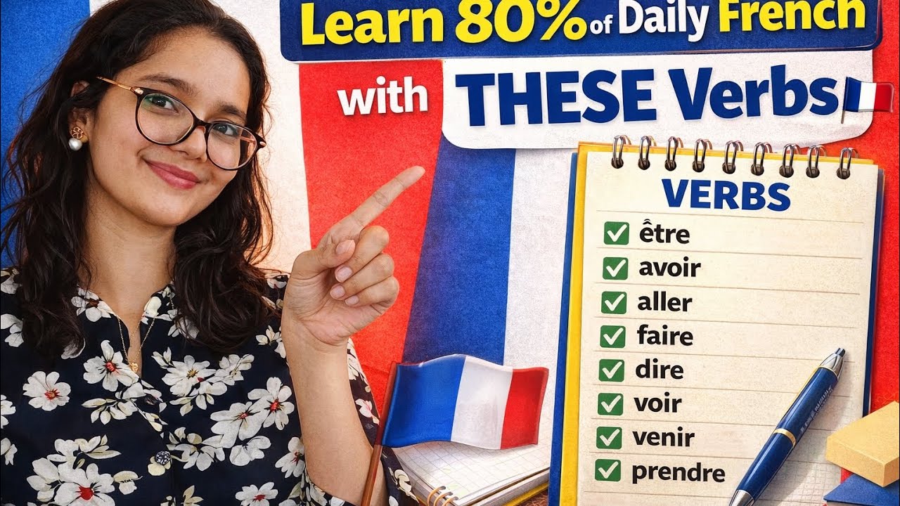 Learn THESE French Verbs 😳🇫🇷 Understand 80% of Daily French! - YouTube