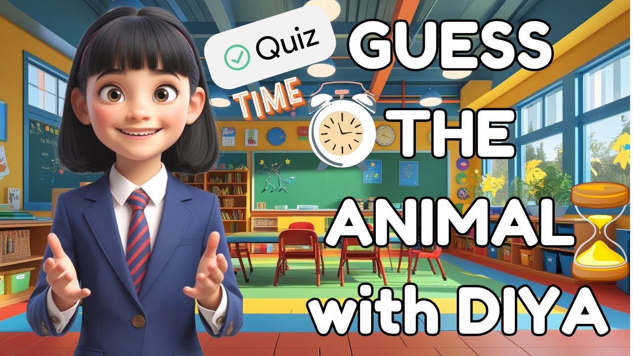 GUESS THE ANIMAL with DIYA-Fun Quiz - YouTube