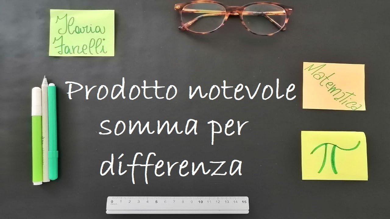 Prodotto notevole somma per differenza: interpretazione algebrica e ...