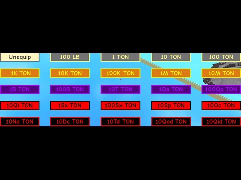 All weights I can use in SPTS Origins - YouTube
