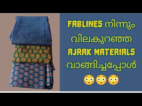 Fablines by Liji jose material honest review|||ajrak and denim ...