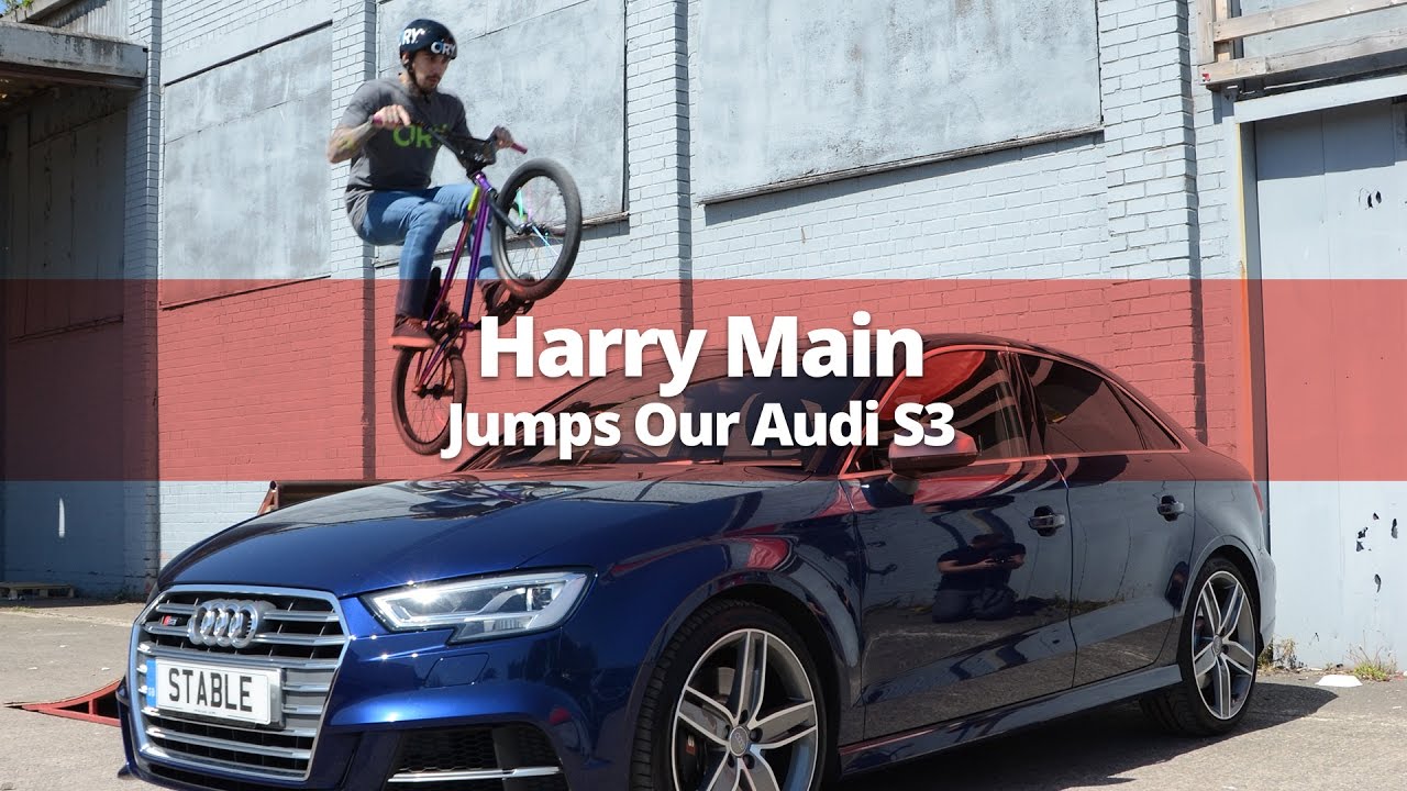 HARRY MAIN jumps our 2017 Audi S3 | CRAZY BMX JUMP - YouTube
