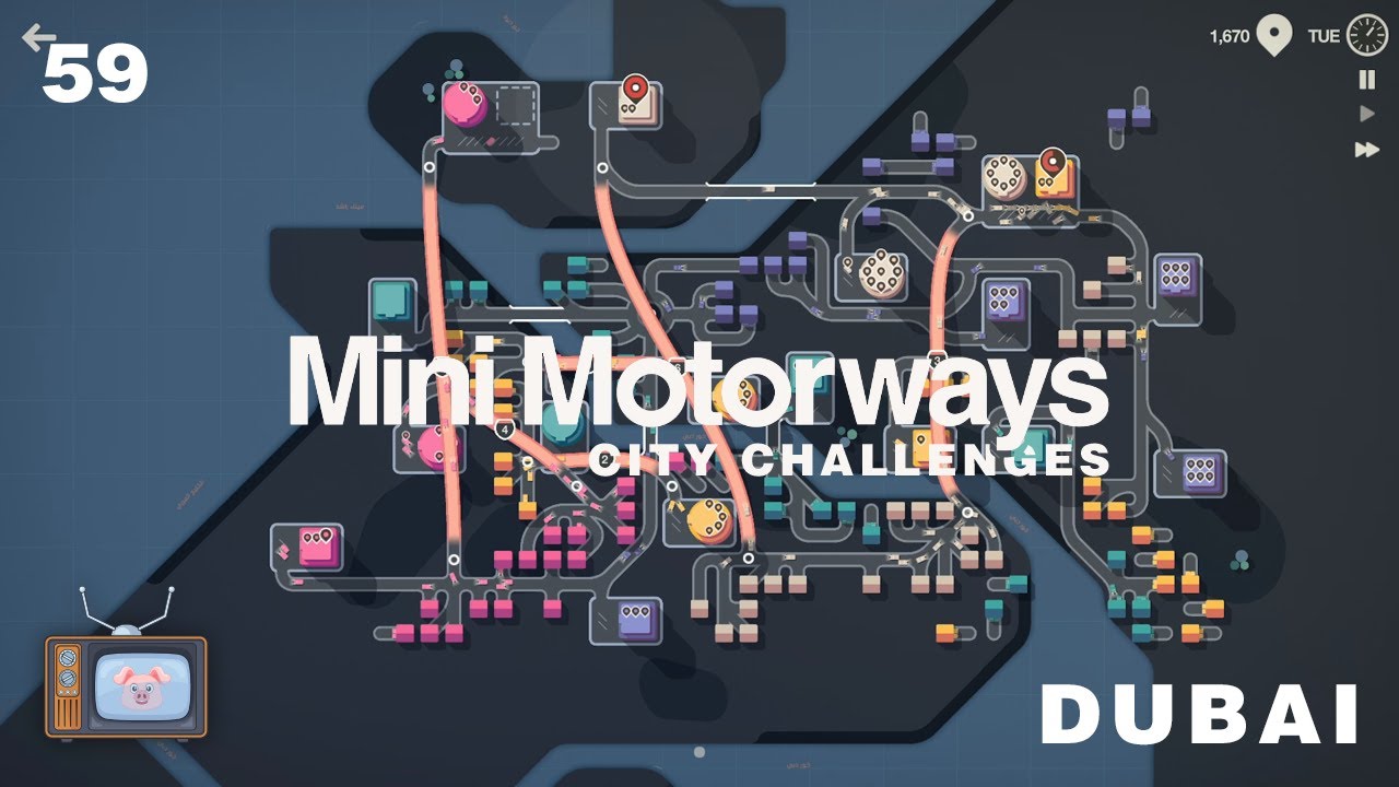 Mini Motorways[City Challenges]: [59 - Dubai] - YouTube