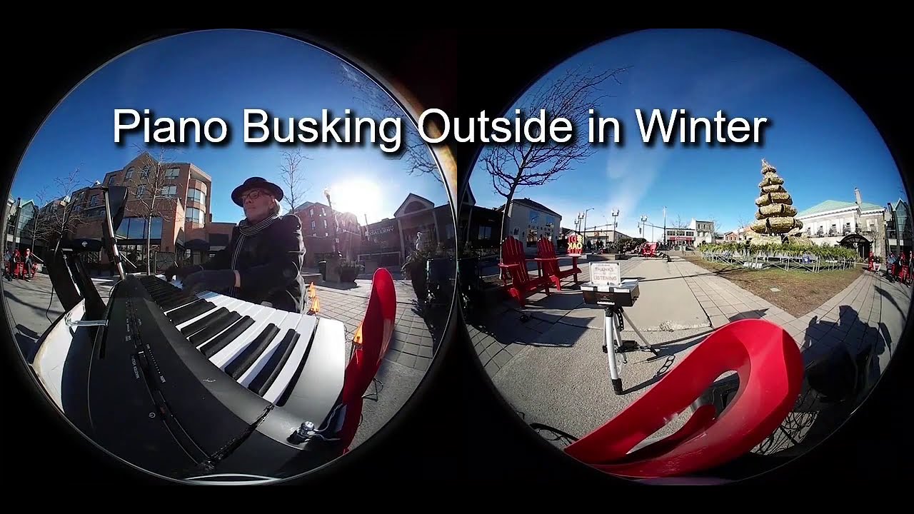 Piano Busking in Winter during The Pandemic - YouTube
