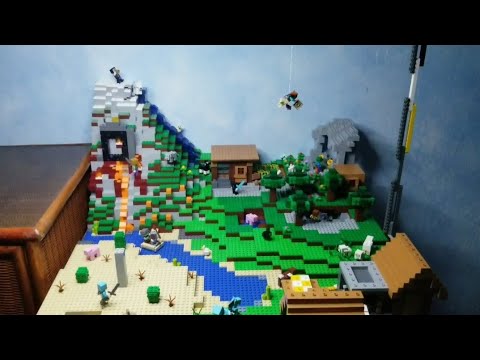 My FIRST EVER MASSIVE Lego MINECRAFT WORLD MOC!!! - YouTube