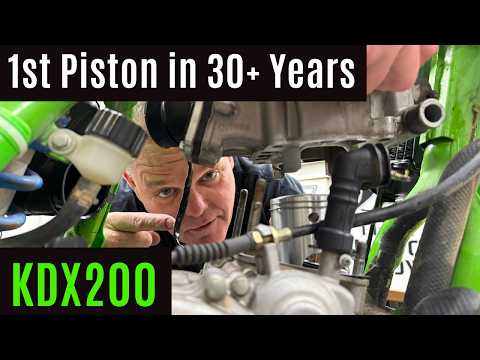 KDX 200 Piston Change | 2-Stroke Piston Change | Piston Change After 30+ Years