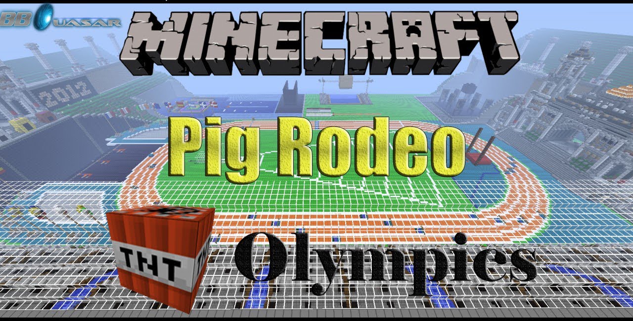 Minecraft: The TNT Olympics #9 - "Pig Rodeo" - YouTube