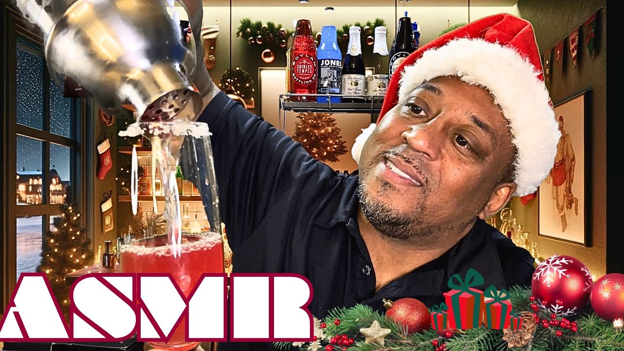 Friendliest Sober Bartender Christmas Eve Party ASMR Roleplay - YouTube