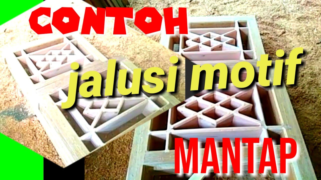 contoh jalusi motif dan cara membuat nya - YouTube