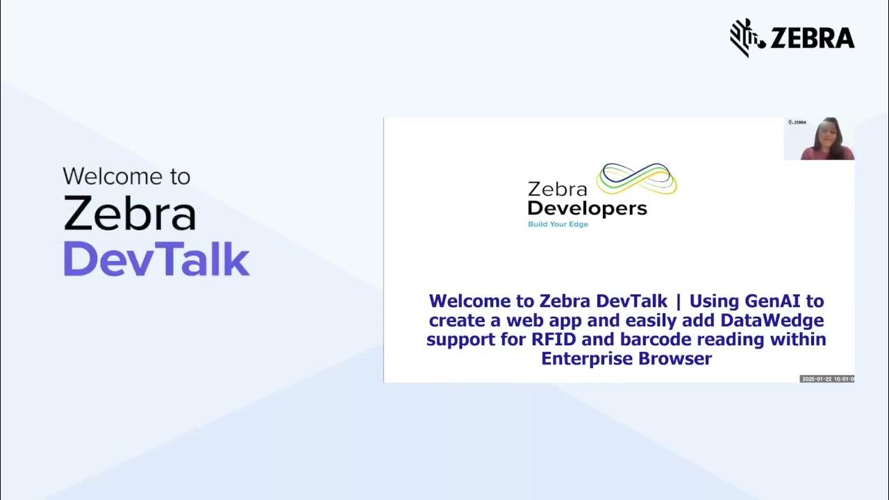 Zebra DevTalk | Using GenAI to Create Web Apps and Add DataWedge Support | Zebra - YouTube