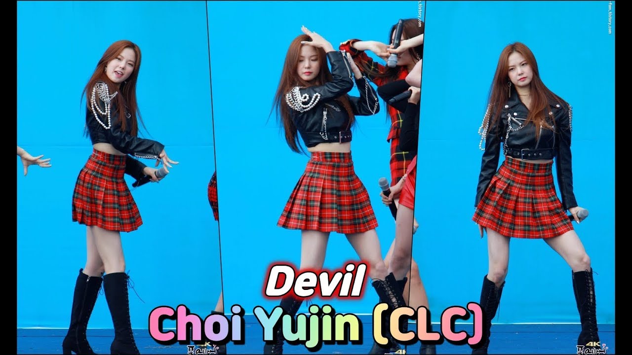 191006 CLC(씨엘씨) 최유진-Devil [계룡군문화축제] 4K 직캠(fancam) by 포에버 - YouTube