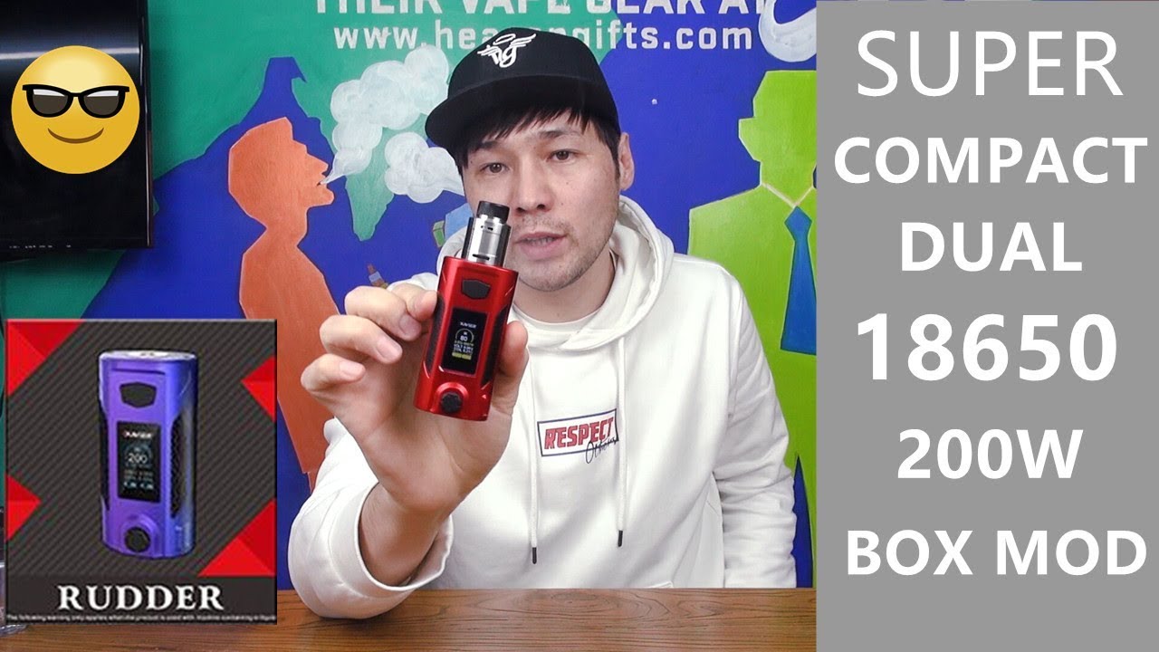 OUMIER Rudder 200W TC Mod | Smallest DUAL 18650 Mod? - YouTube