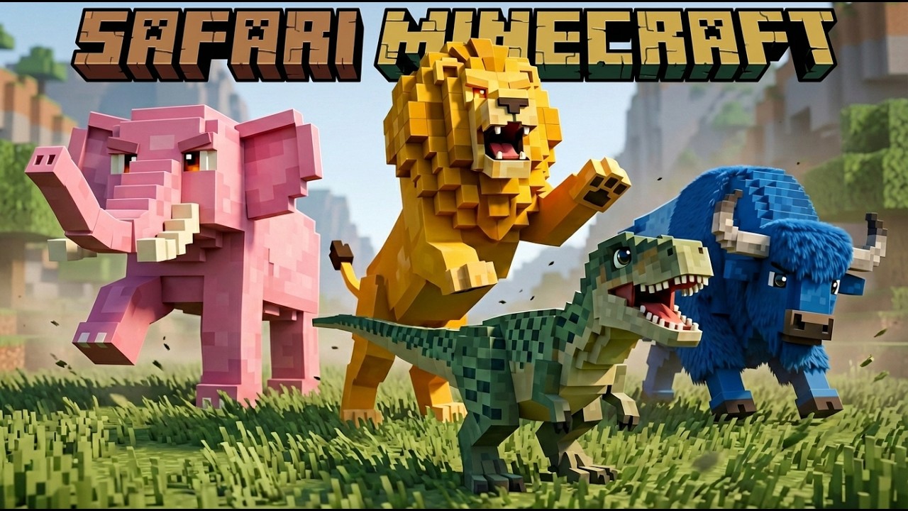 Minecraft Jungle Animals Song | Minecraft Adventure | BUMBLE BEE - YouTube