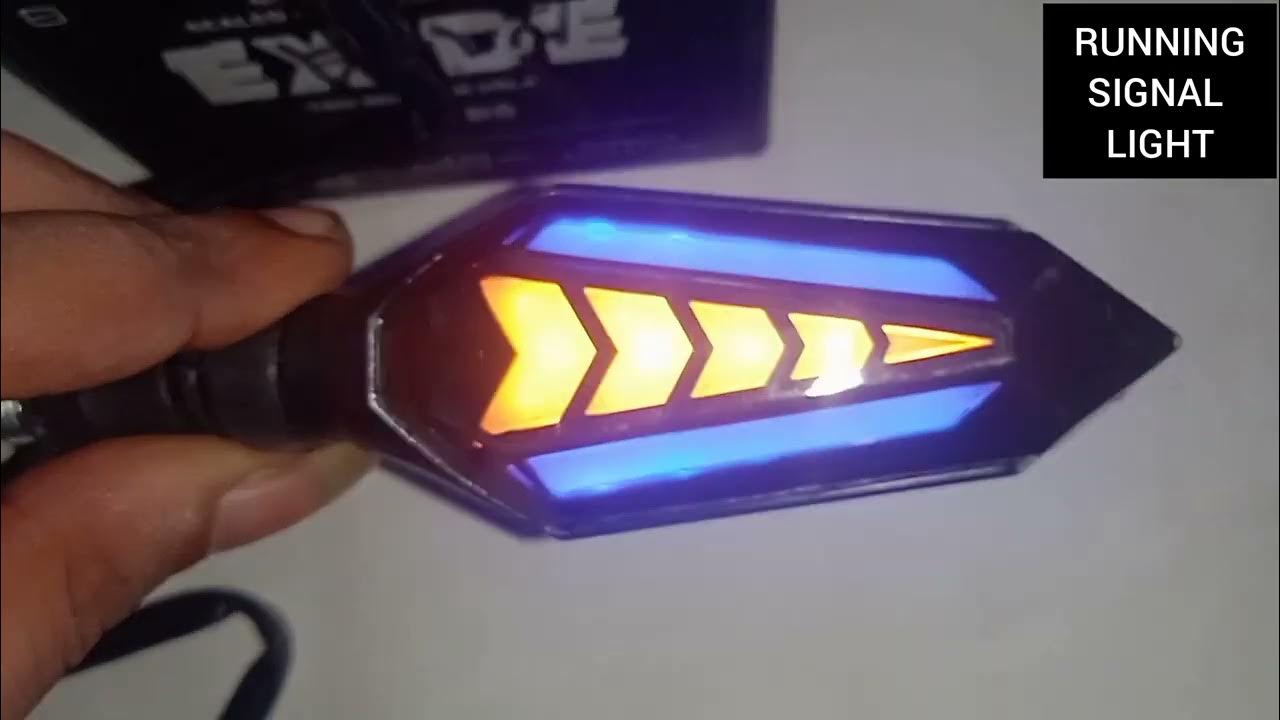 Running indicator light 3 colour - YouTube