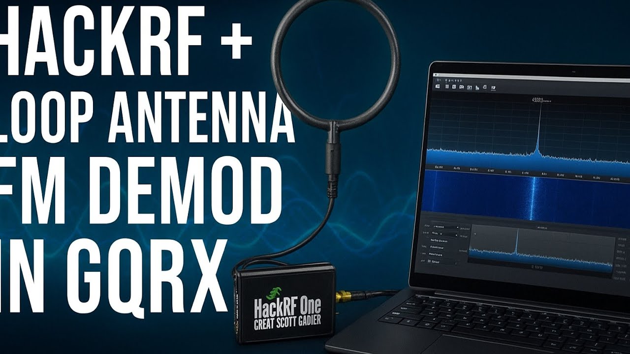 Loop Antenna Magic! Clean FM Demodulation with HackRF & GQRX ! Live ...
