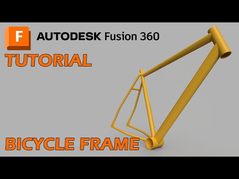 Tutorial Fusion 360 : Bicycle Frame - Frame Sepeda - YouTube