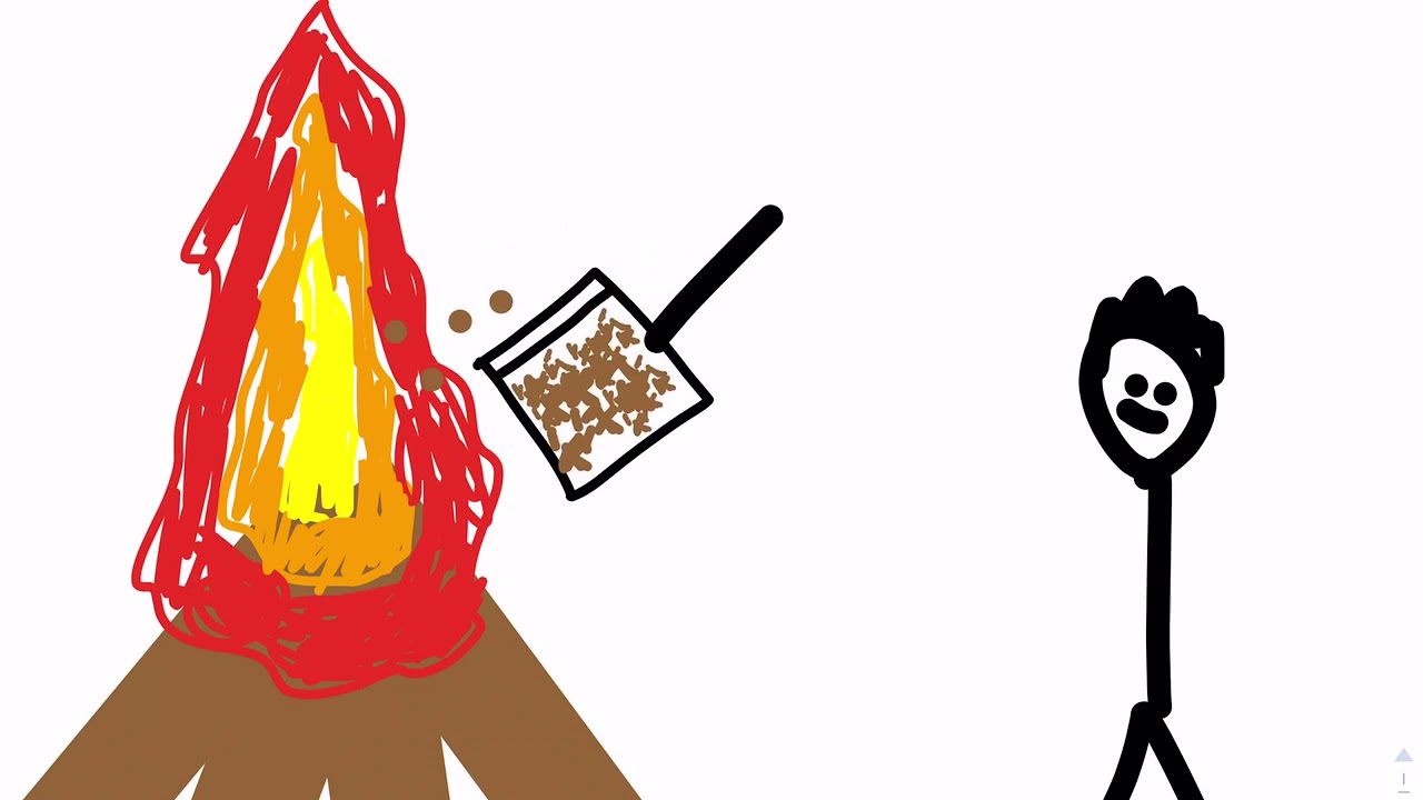 How to make a fire bigger in the stupidest way possible. - YouTube