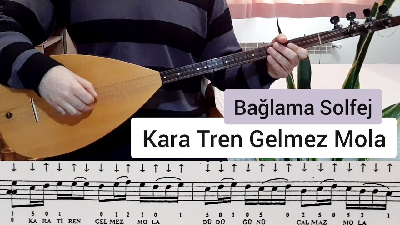 Bağlama Solfej | Kara Tren Gelmez Mola (Solfej Saz Notalari) - YouTube