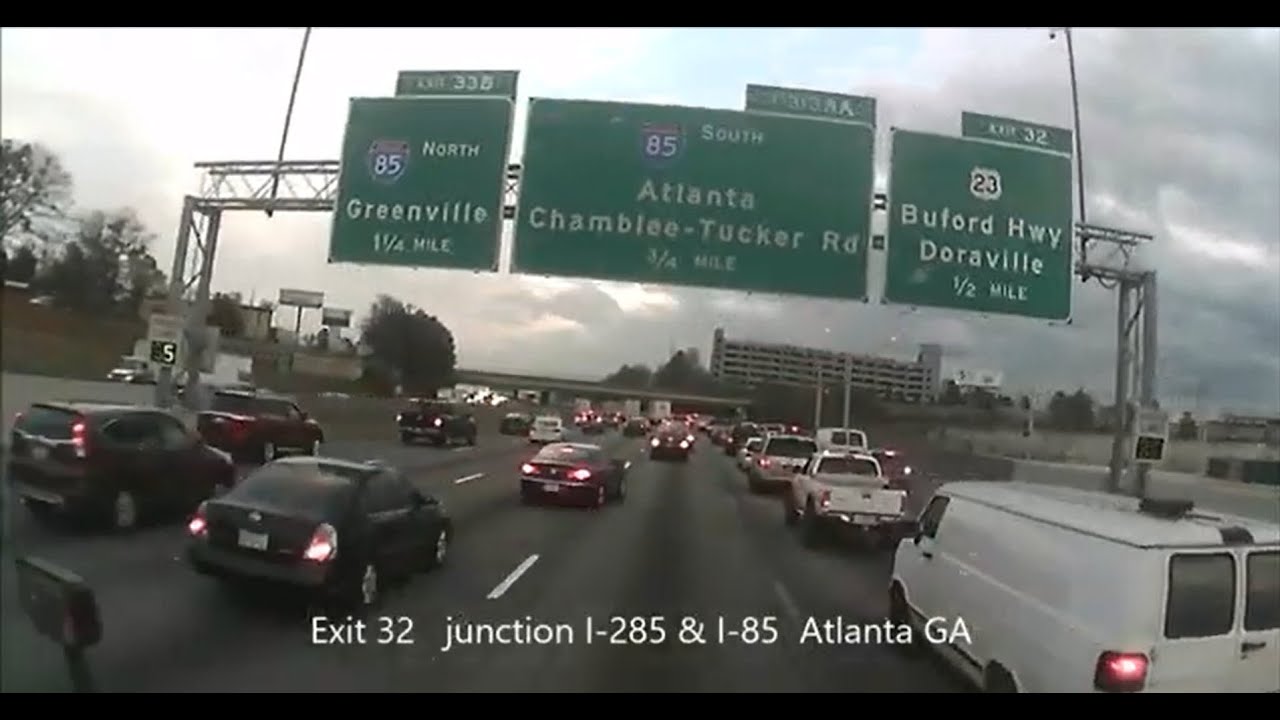 How to get from I-75 to I-85 northern Atlanta, Georgia? Using I-285 E ...