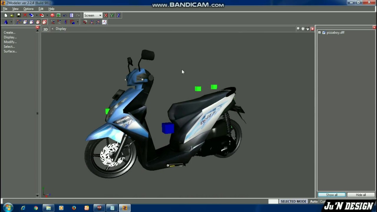 Tutorial Ganti Warna Part Motor GTA SA[ZModeler] - YouTube